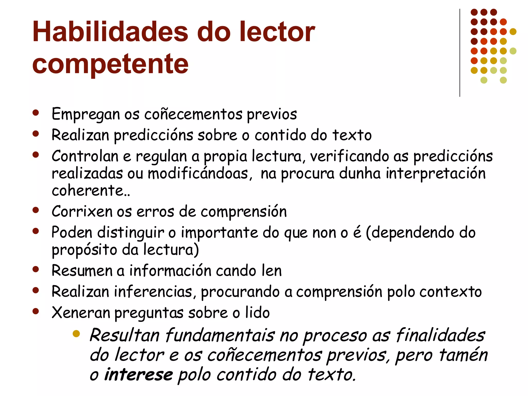 Claves para gañar lectoras e lectores | PPT