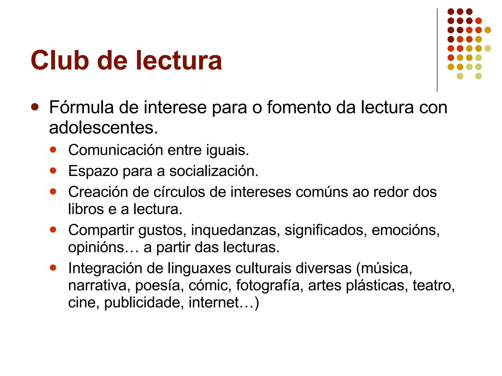 Claves para gañar lectoras e lectores | PPT