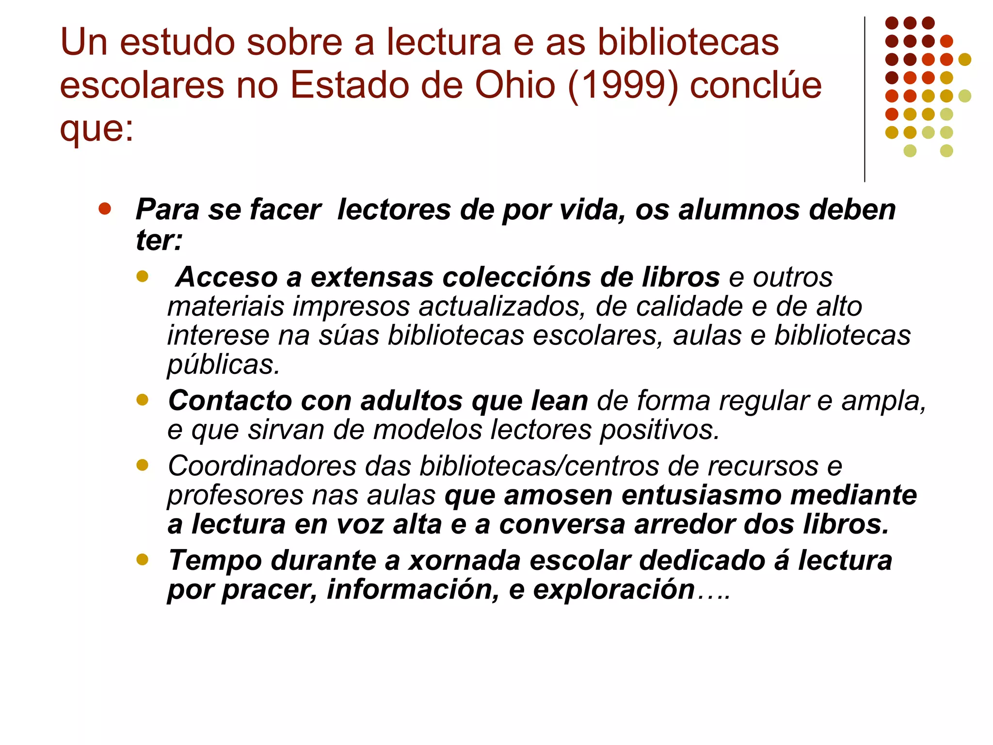 Claves para gañar lectoras e lectores | PPT