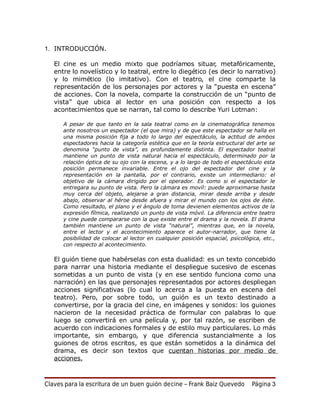 Claves Para La Escritura De Un Buen Guion | PDF