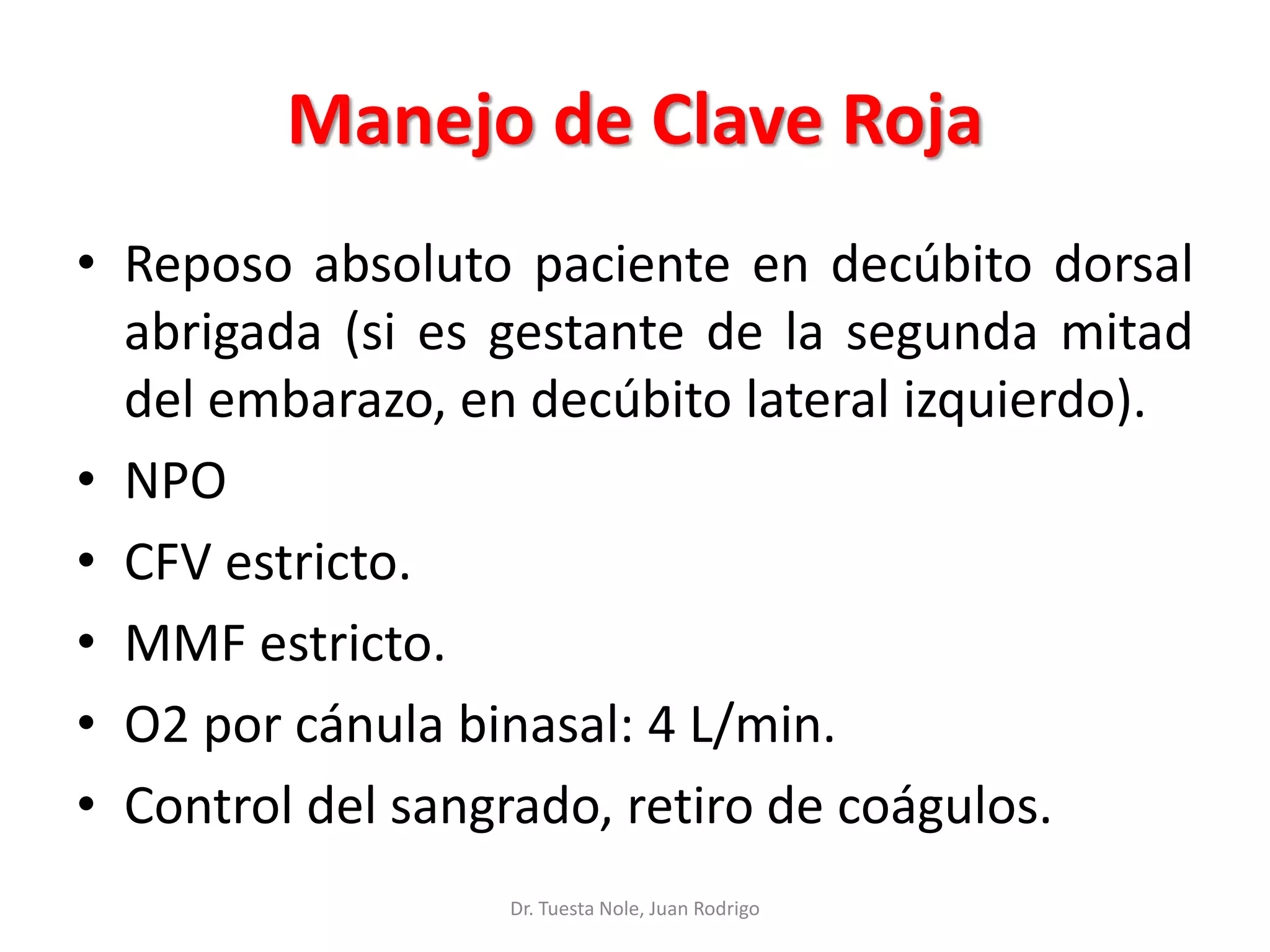 Protocolos de Manejo Inmediato de Emergencias Obstetricas: Claves ...
