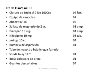 Protocolos de Manejo Inmediato de Emergencias Obstetricas: Claves ...