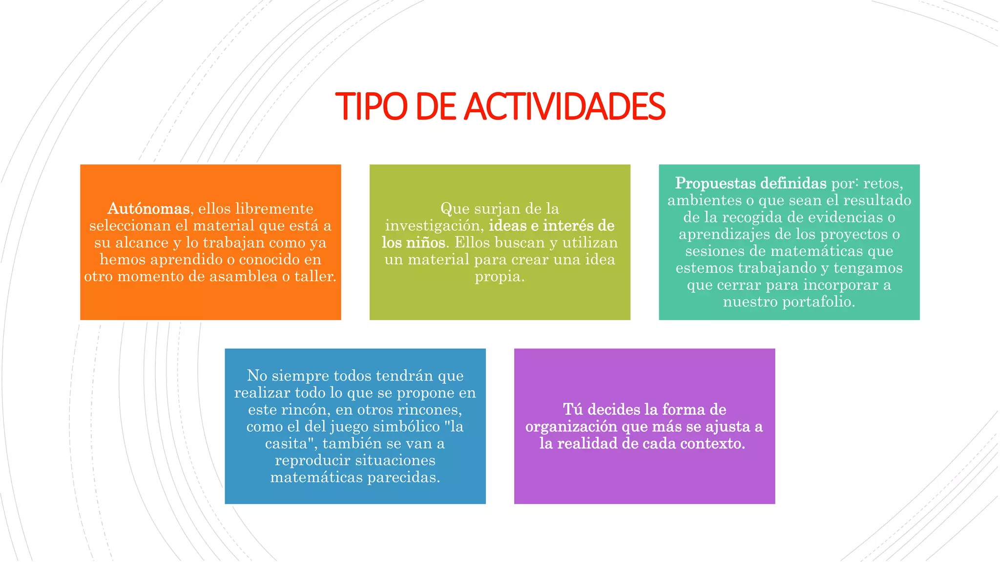 CLAVES PARA ORGANIZAR EL RINCÓN DE MATEMÁTICAS.pptx