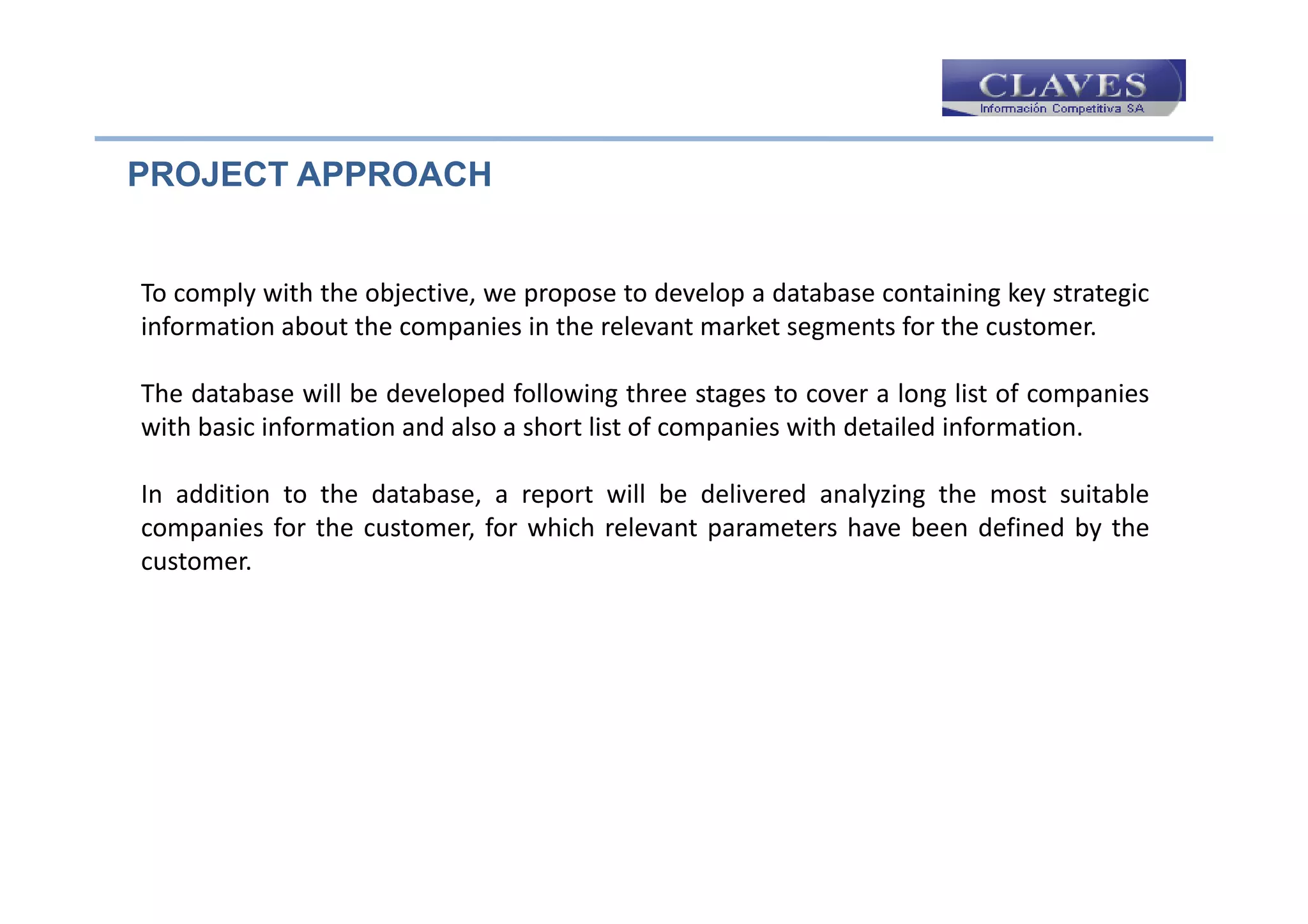 Claves Potential Partner Or Distributor Identification | PPT