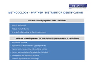 Claves Potential Partner Or Distributor Identification | PPT