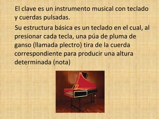 Clave y clavicordio | PPT