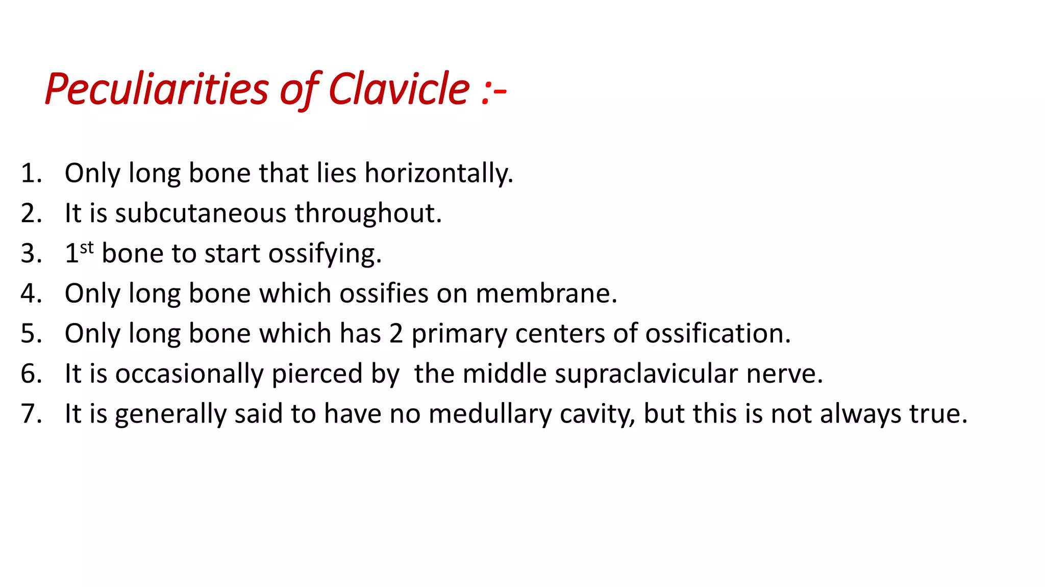 Clavicle bone Anatomy | PPTX