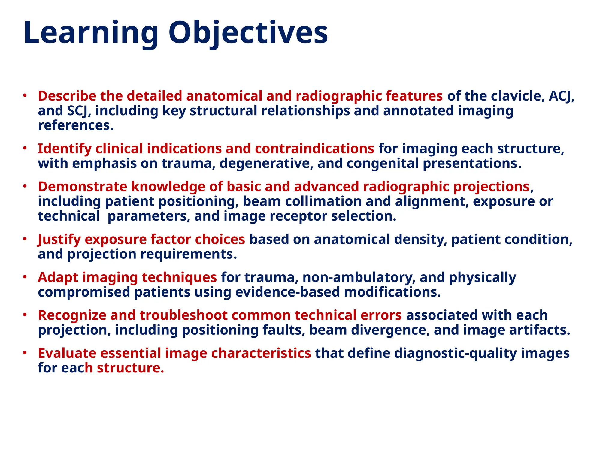 CLAVICLE, ACJ and SCJ radiographic technique.pptx