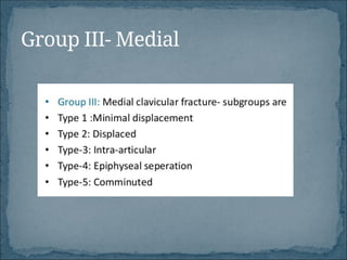 CLAVICLE FRACTURE - Etiopathogenesis , clinical features and management.ppt