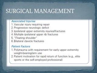 CLAVICLE FRACTURE - Etiopathogenesis , clinical features and management.ppt