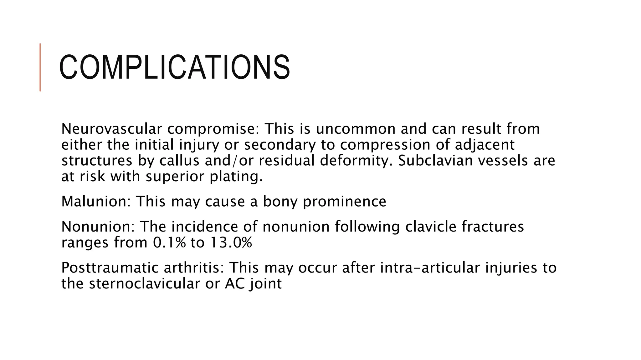 Clavicle fractures (Fraktur Pada Clavicula) | PPTX