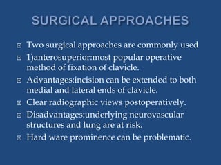 Clavicle fractures&acromio clavicular joint injuries | PPTX