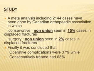Clavicle Fracture management - what to do | PPTX
