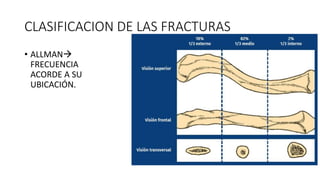 FRACTURAS DE CLAVICULA DIAGNOSTICO Y TRATMIENTO | PPTX