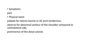Clavicular fracture & acj injury | PPTX