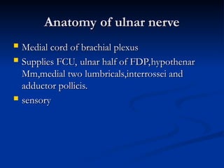 CLAW HAND ulnar claw hand etiology etc.ppt