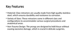 Claw retractor by grey medical.......... | PPTX