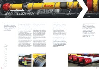 Drilling Riser Systems from Claxton | PDF
