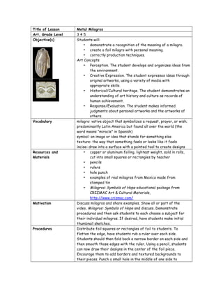 Clay and metal milagros | PDF
