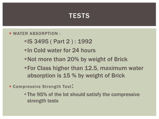 Clay Fly Ash Bricks | PPTX