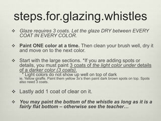 Clay glazing 8th pottery whistle | PPTX