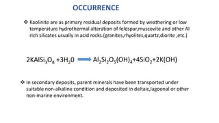 Clay mineral(mineralogy) | PPTX
