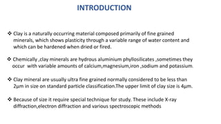 Clay mineral(mineralogy) | PPTX