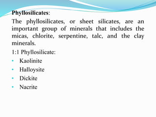 Clay mineralogy | PPTX
