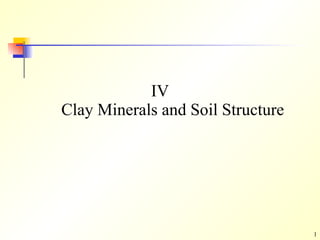 Clay Minerals And Soil Structure | PPT