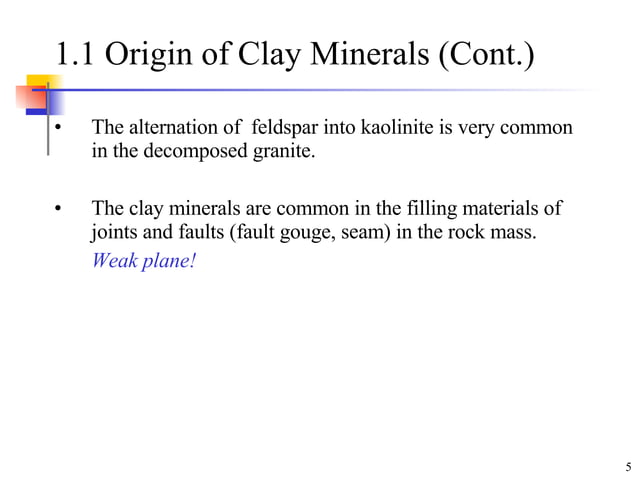 Clay Minerals And Soil Structure | PPT | Chemistry | Science