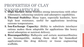 Clay nanoparticles with their application.pptx | Agriculture | Industries