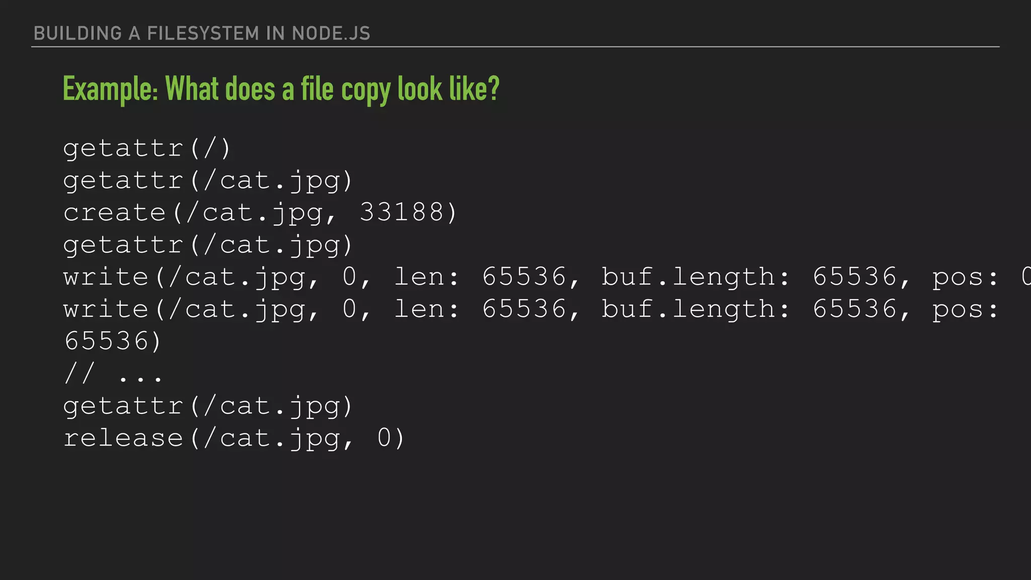 Building a userspace filesystem in node.js