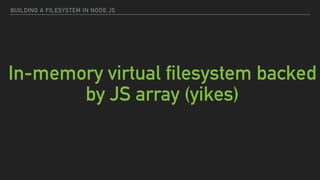Building a userspace filesystem in node.js