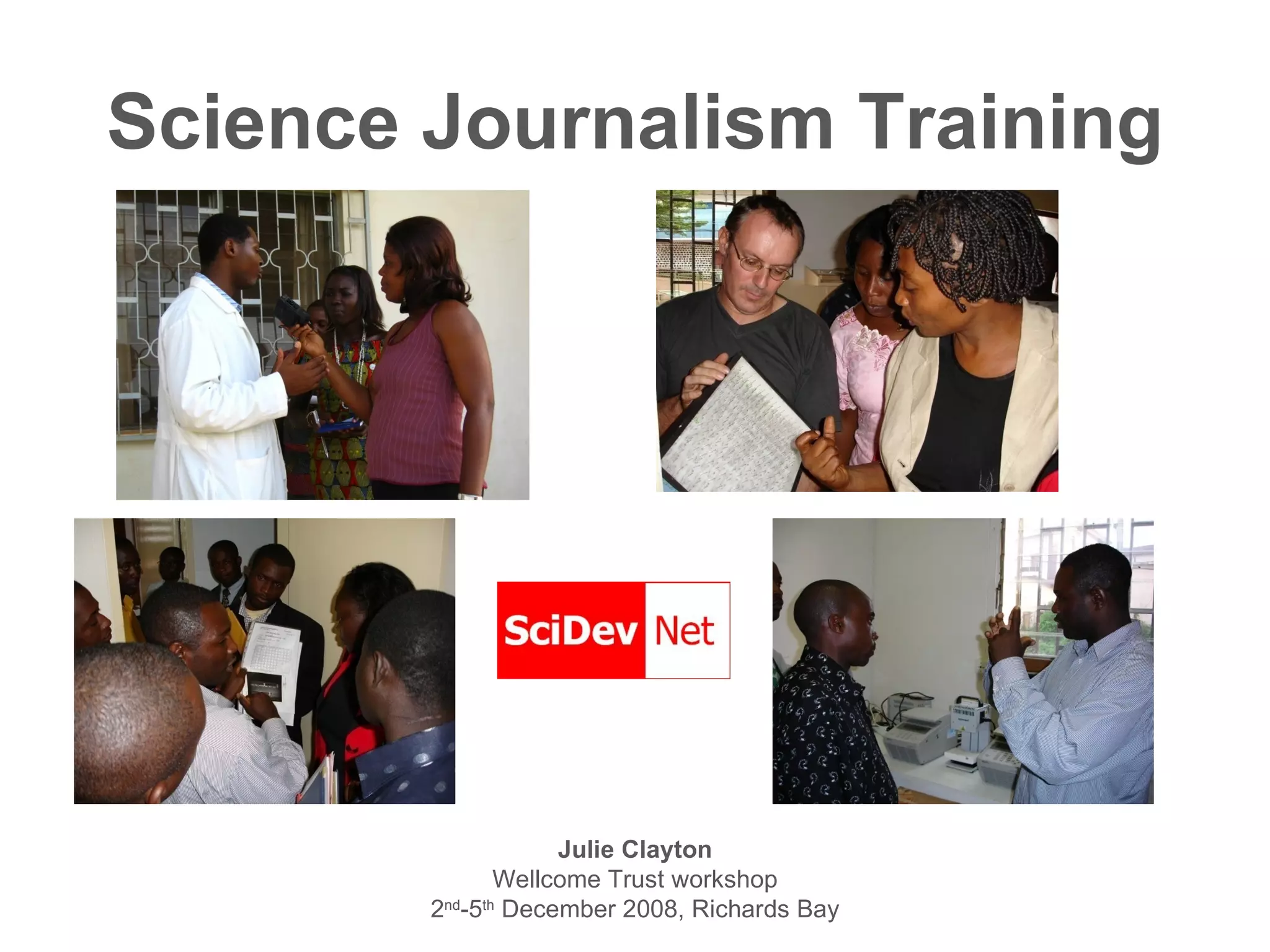 Science Journalism Training | PPT