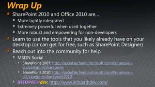SharePoint 2010 - InfoPath, Workflow | PPT