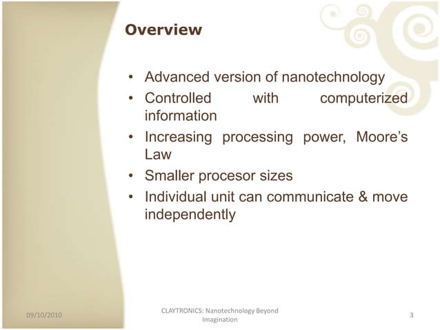 Claytronics: Nanotechnology beyond imagination | PPTX | Physics | Science