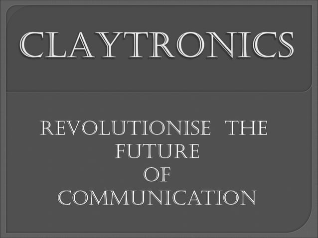 Claytronics | PPT