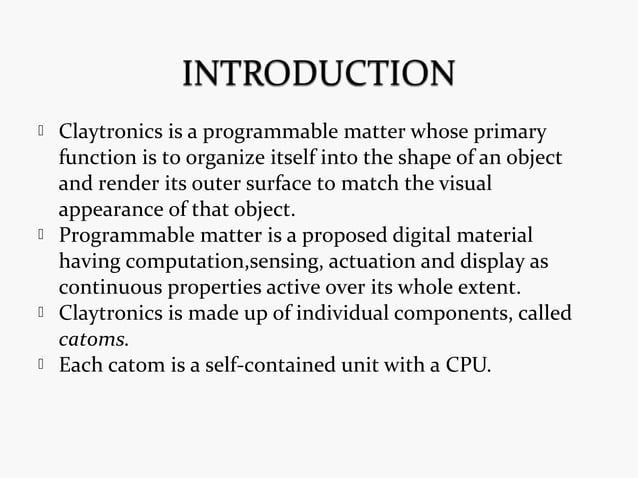 Claytronics | PPT | Programming Languages | Computing