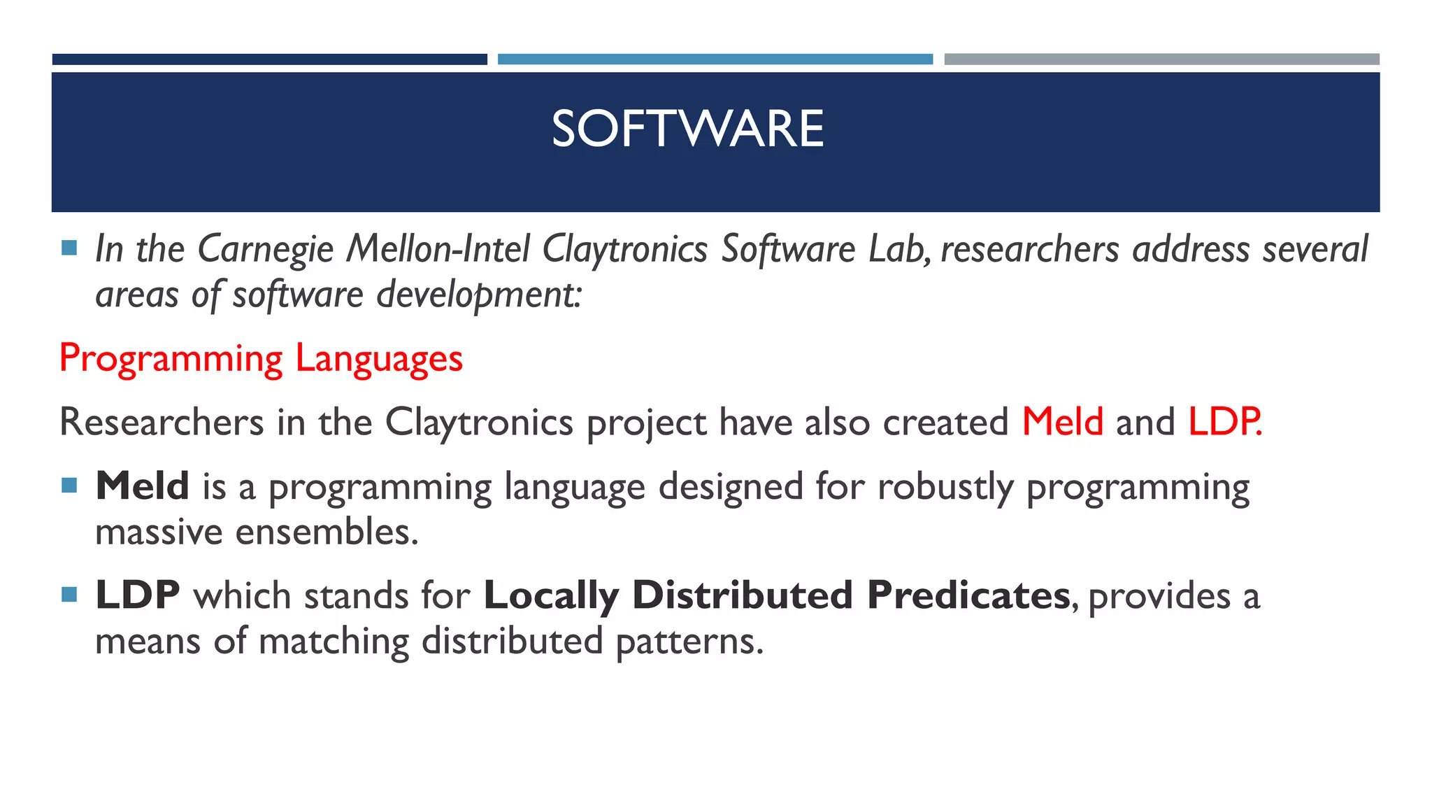 Claytronics | Programmable Matter | PPT | PDF