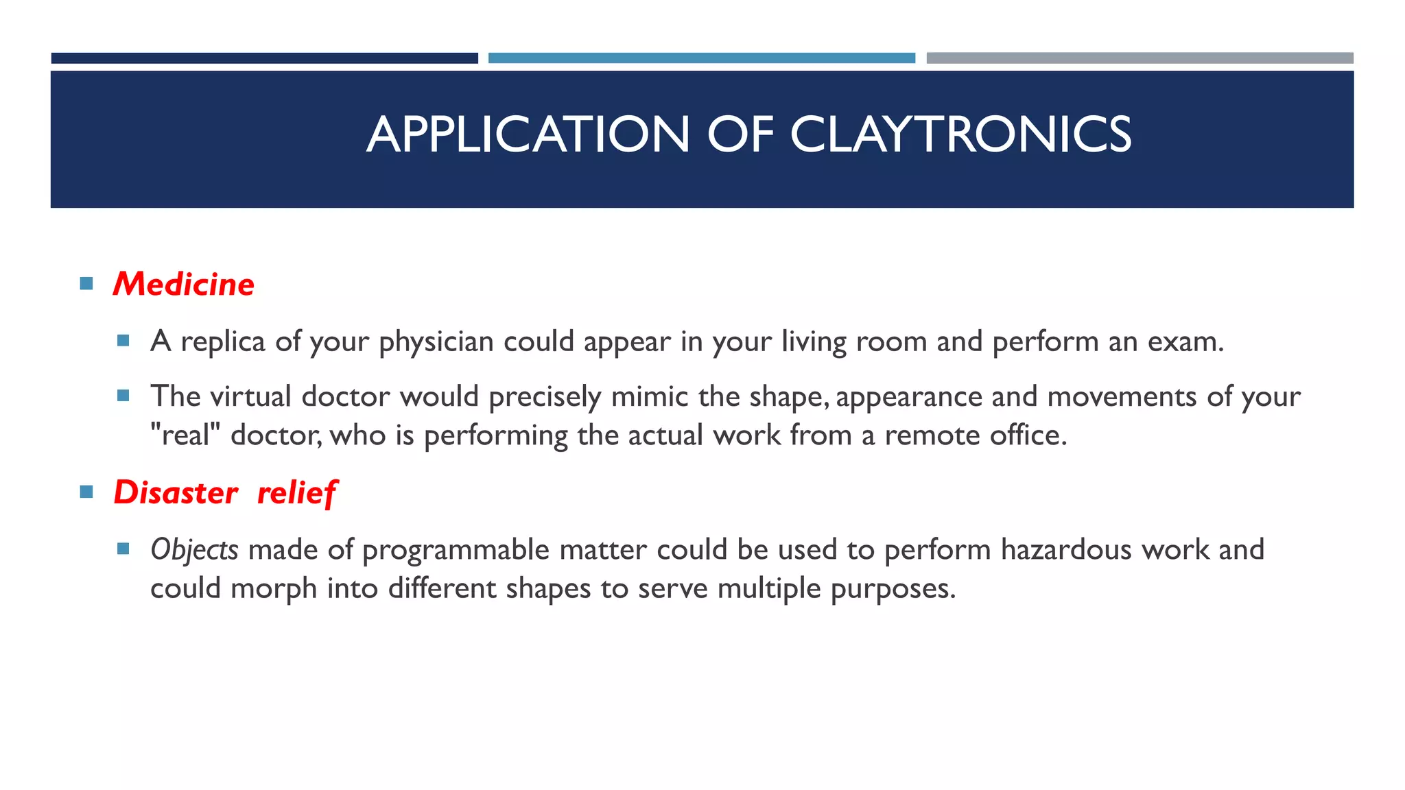 Claytronics | Programmable Matter | PPT | PDF