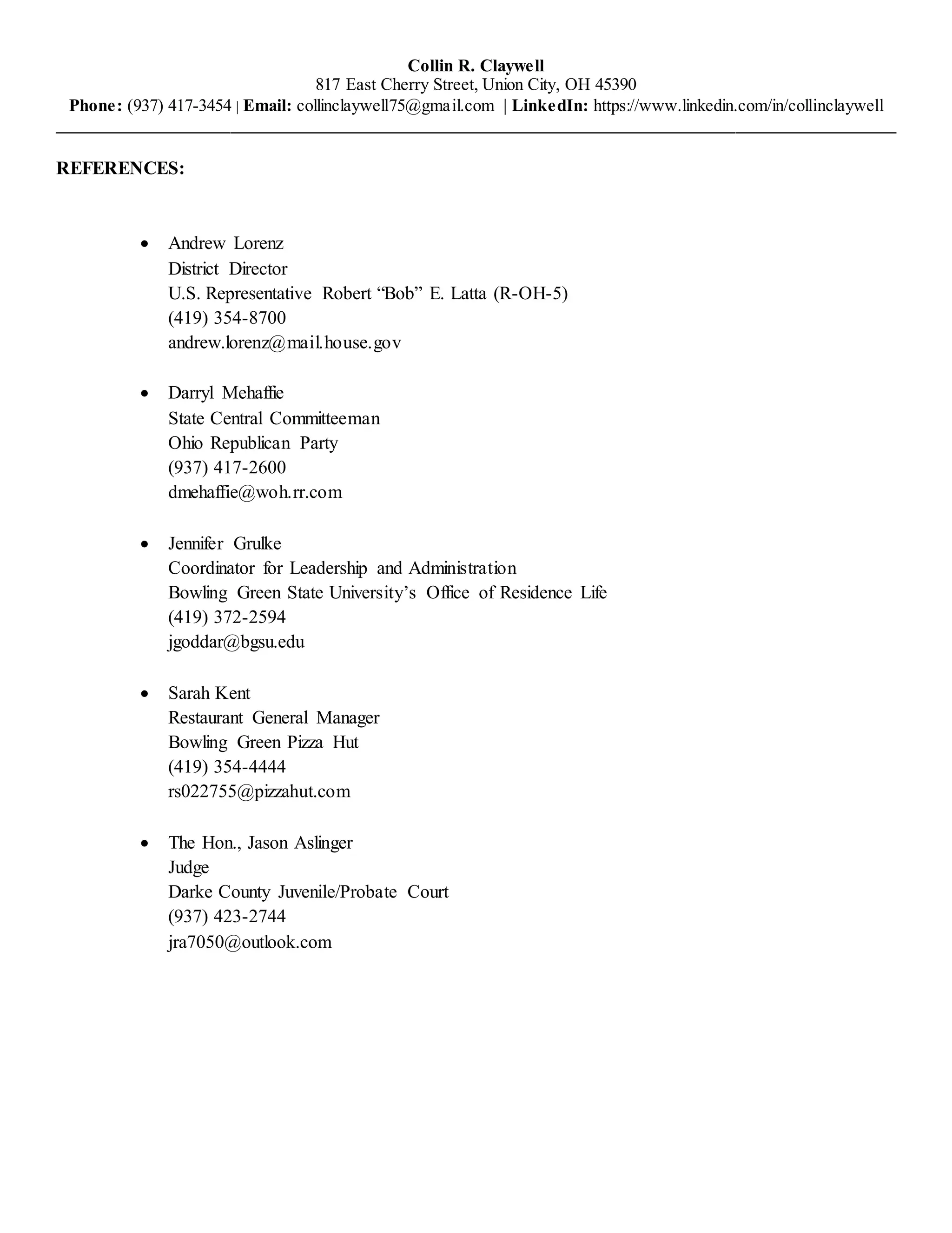 Collin Claywell References Universal_03.07.2017 | Law