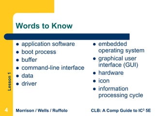 Computer Literacy Lesson 1: Computer and Operating Systems | PPT