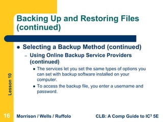 Computer Literacy Lesson 10 | PPT