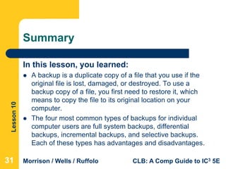 Computer Literacy Lesson 10 | PPT