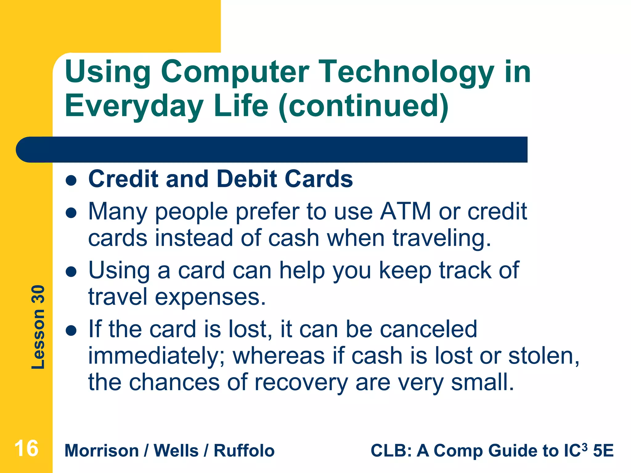 Computer Literacy Lesson 30 | PPT