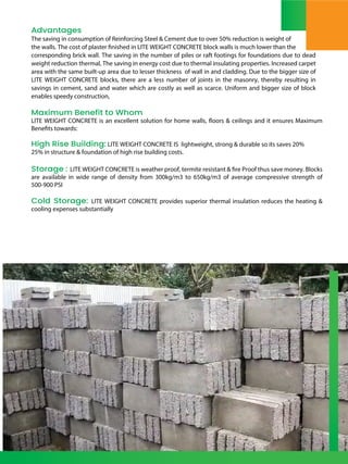Light weight Concrete Blocks for Construction | PDF