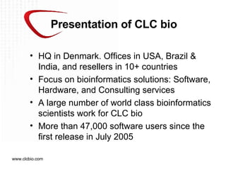 Clc Bio Basic Company Presentation | PPT