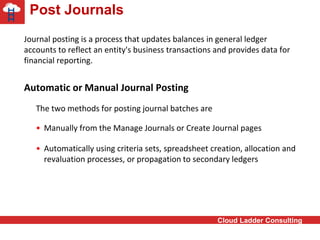 Oracle fusion cloud financial : How to create Journal , Manual Vs ...