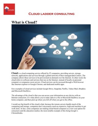 what is cloud? | PDF