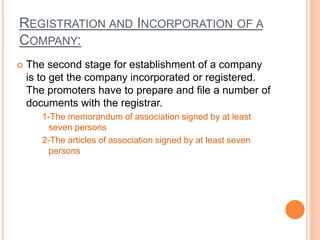 formation of a company | PPTX